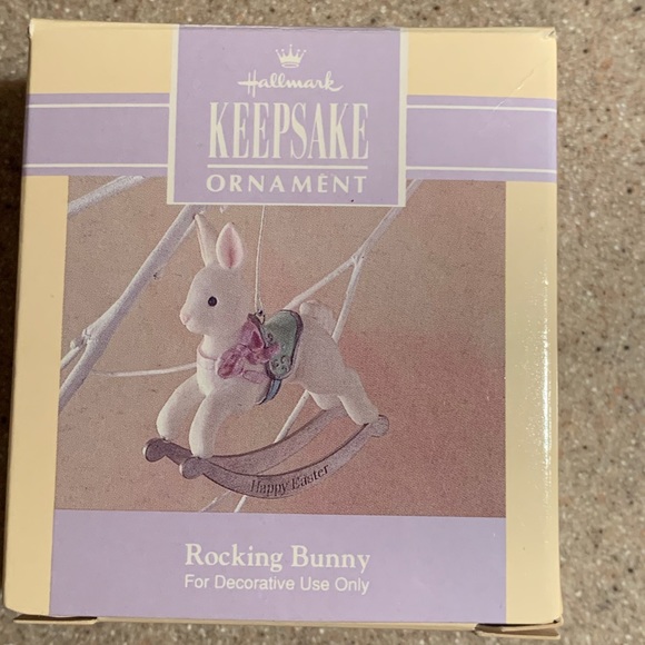 Hallmark | Holiday | 992 Hallmark Rocking Bunny Easter Ornament | Poshmark